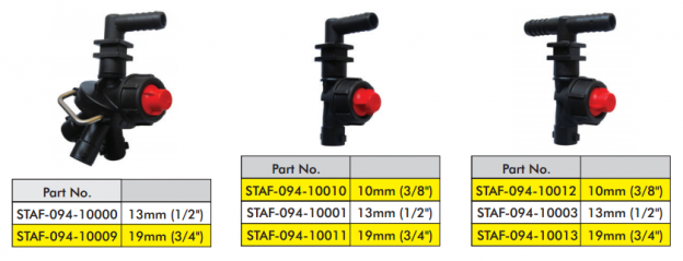 Dry / Wet Boom Fittings - RB Spraytech